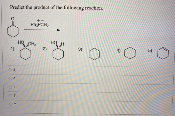 Solved Predict the product of the following reaction. | Chegg.com
