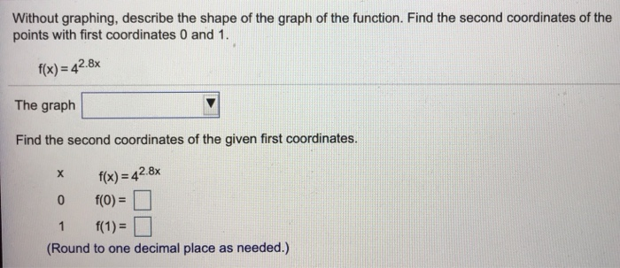 Solved Without graphing, describe the shape of the graph of | Chegg.com