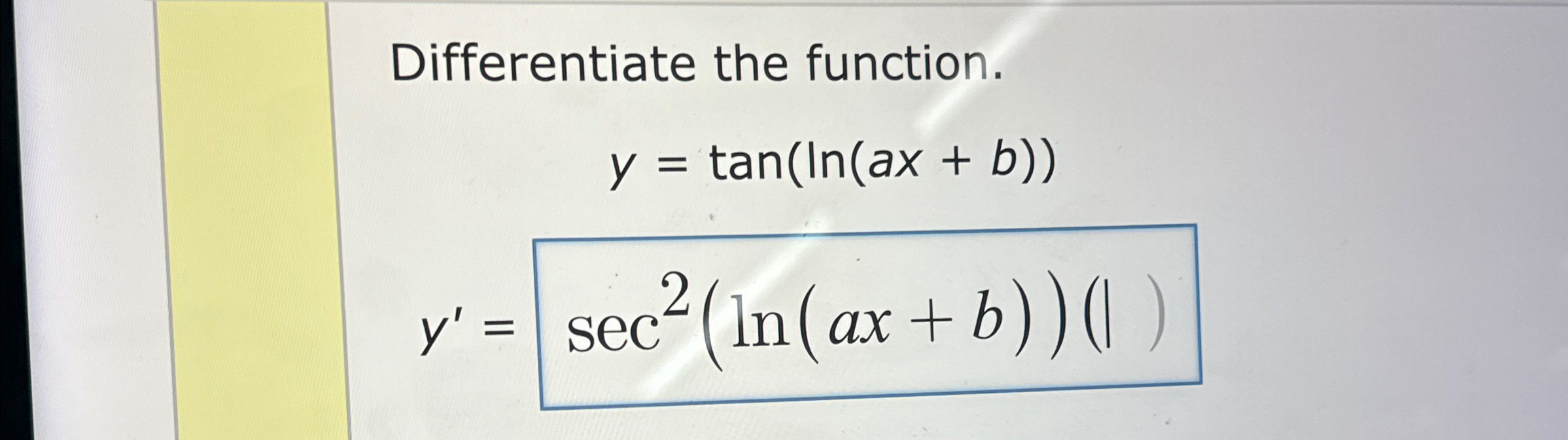 Solved Differentiate the function.( | Chegg.com