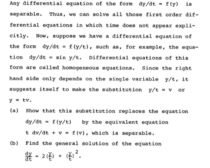 Solved Any differential equation of the form dy/dt = f(y) is | Chegg.com