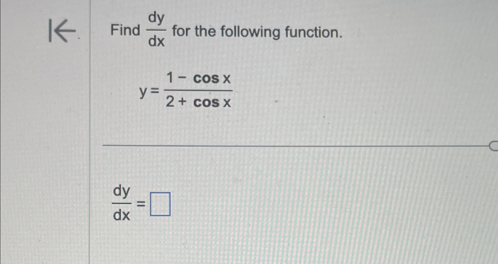 Solved Find dydx ﻿for the following | Chegg.com