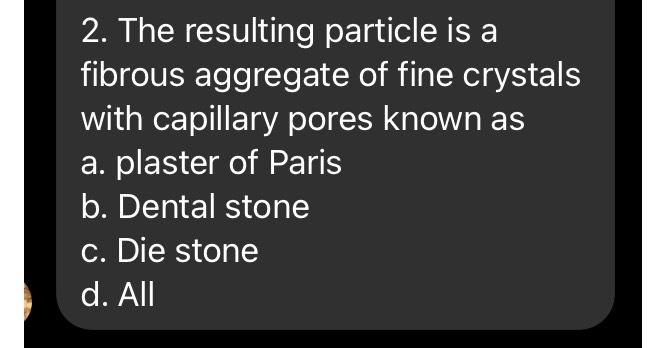 Solved The resulting particle is a fibrous aggregate of fine | Chegg.com