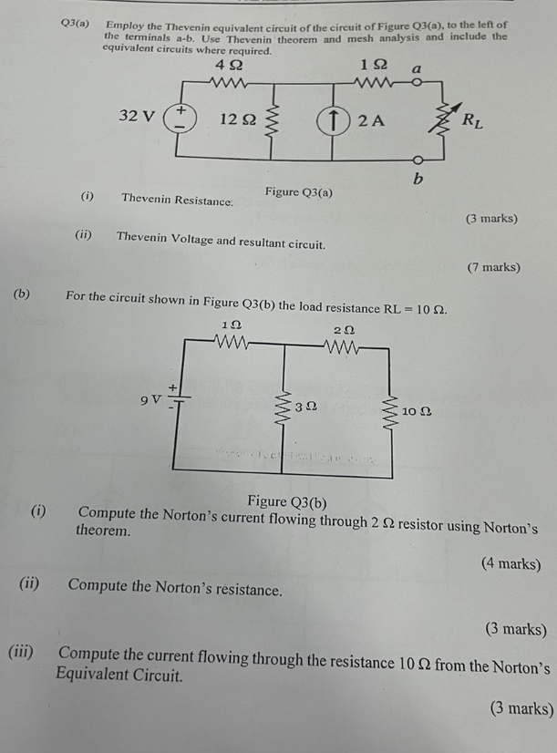 Solved Employ the Thevenin equivalent circuit of the circuit | Chegg.com