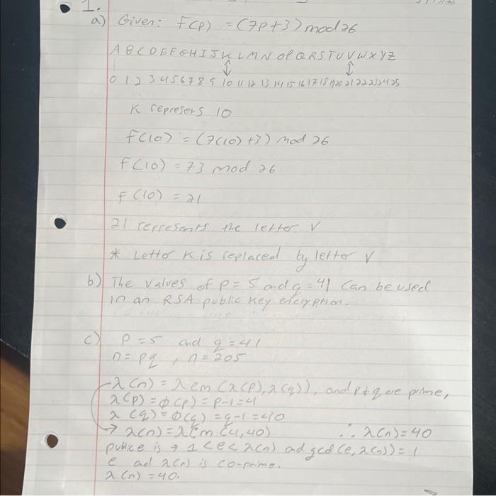 Solved can you help me find d and e. i have the rest of it | Chegg.com