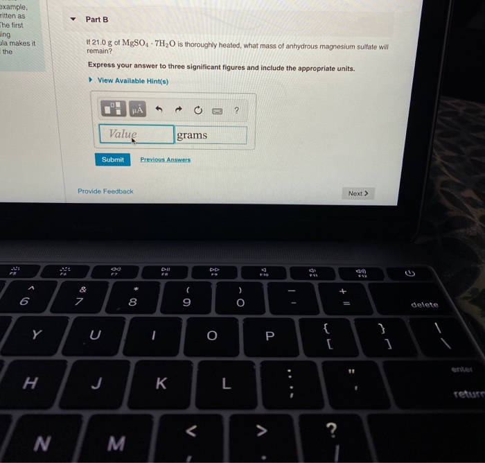Solved Part B example, written as The first ing ula makes it | Chegg.com
