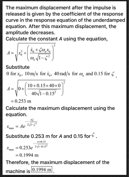 Solved During operation a 500-kg press machine is subject to | Chegg.com