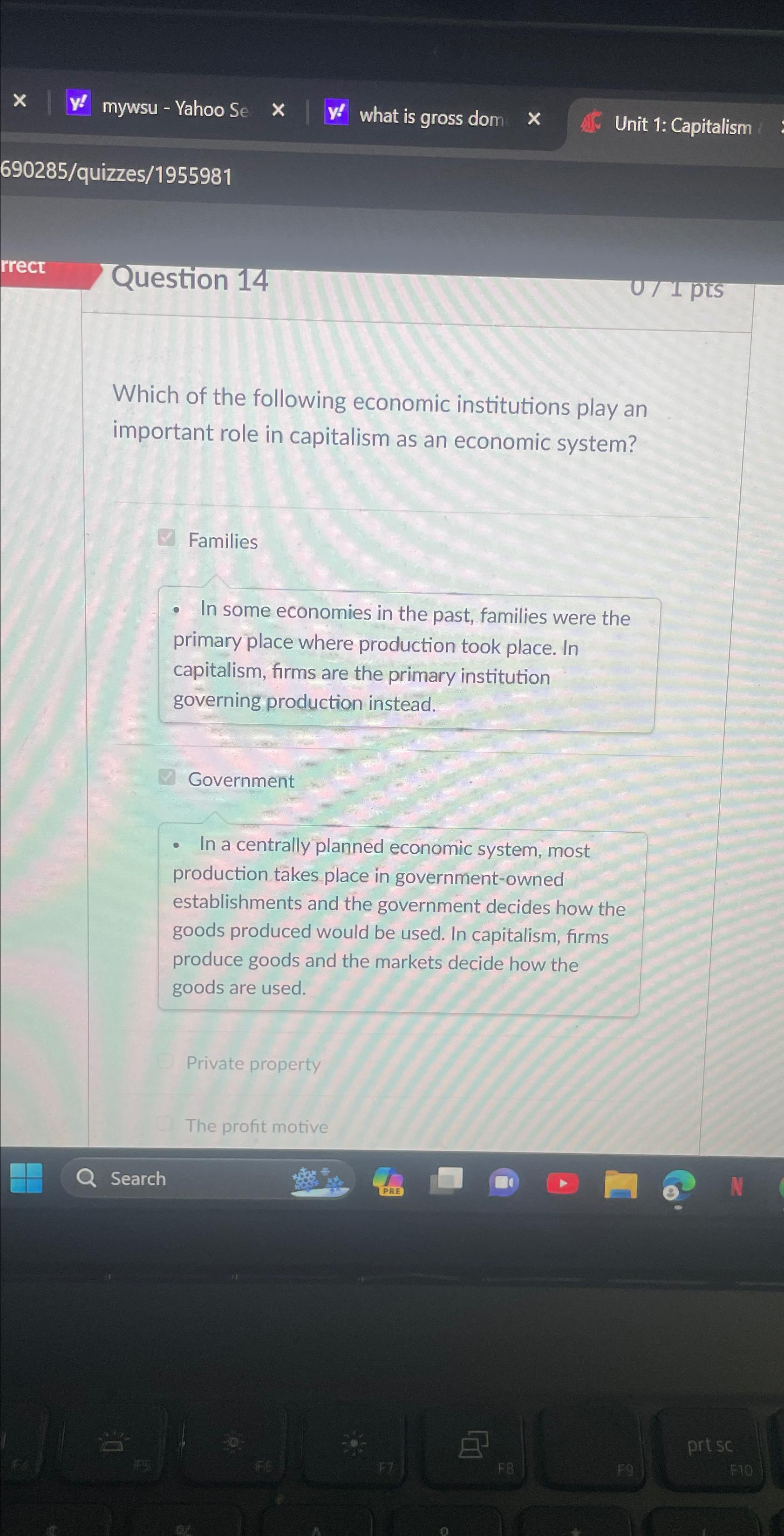 Solved Question 14Which of the following economic | Chegg.com