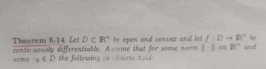Theorem 6.14 ﻿Let DsubRn ﻿be open and convex and let | Chegg.com