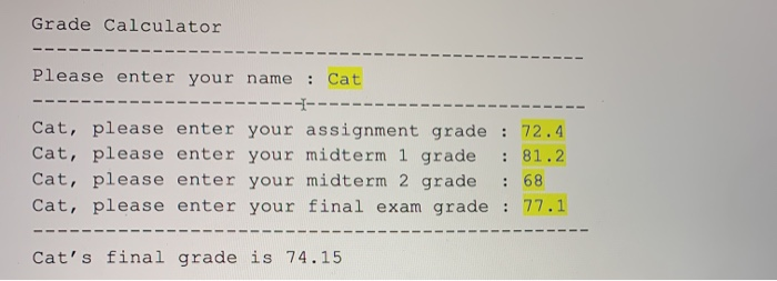 Solved Write A Python Program That Computes The Final Grade 4430