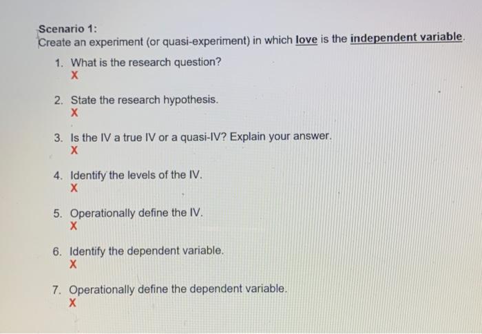 Solved Scenario 1: Create an experiment (or | Chegg.com