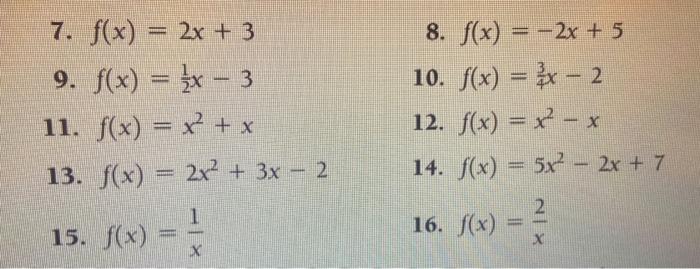 Solved EXERCISE SET 1.4 In Exercises 1-16: a) Graph the | Chegg.com