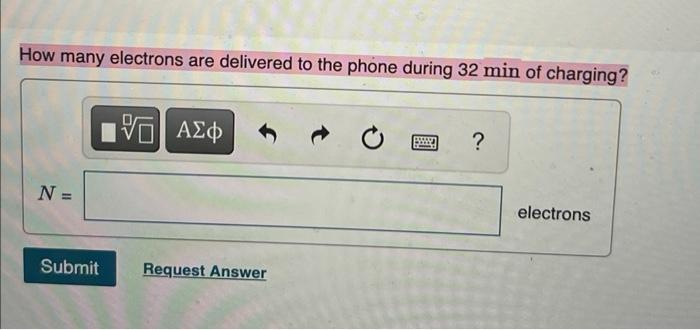 Solved A smart phone charger delivers charge to the phone, | Chegg.com