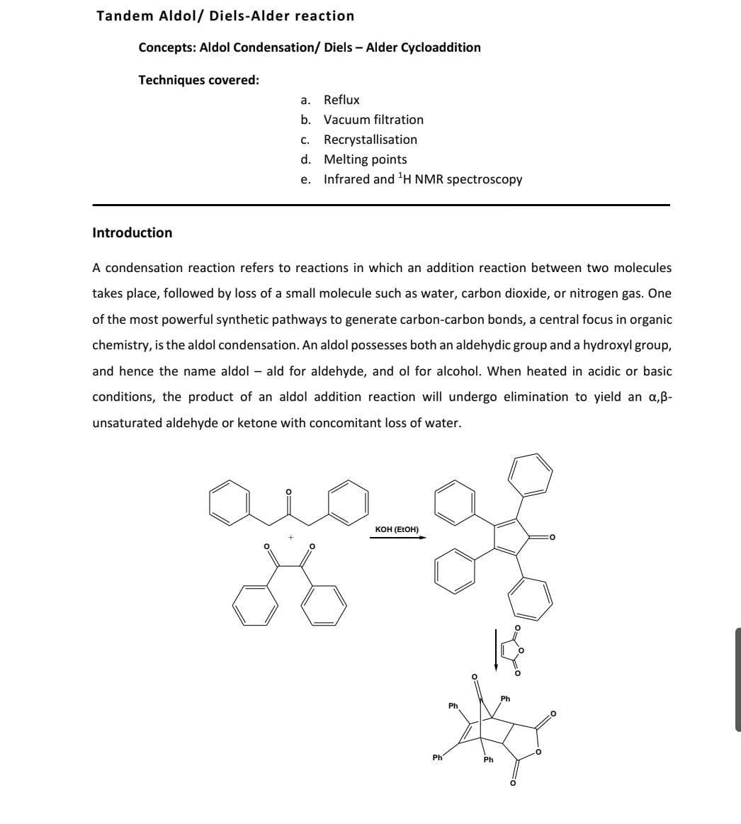 Solved Tandem Aldol/ ﻿Diels-Alder reactionConcepts: Aldol | Chegg.com