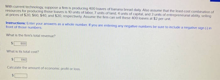 Solved With current technology, suppose a firm is producing | Chegg.com