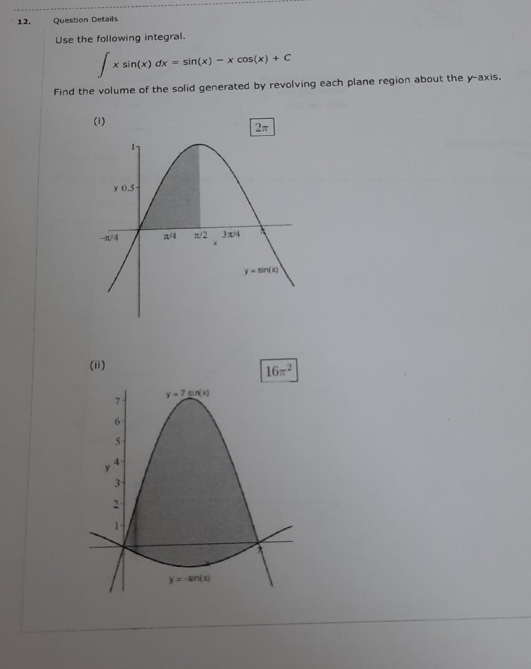 Solved for part ii) the upper curve line equation is | Chegg.com