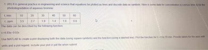 Solved 1.(45) it is general practice in engineering and | Chegg.com
