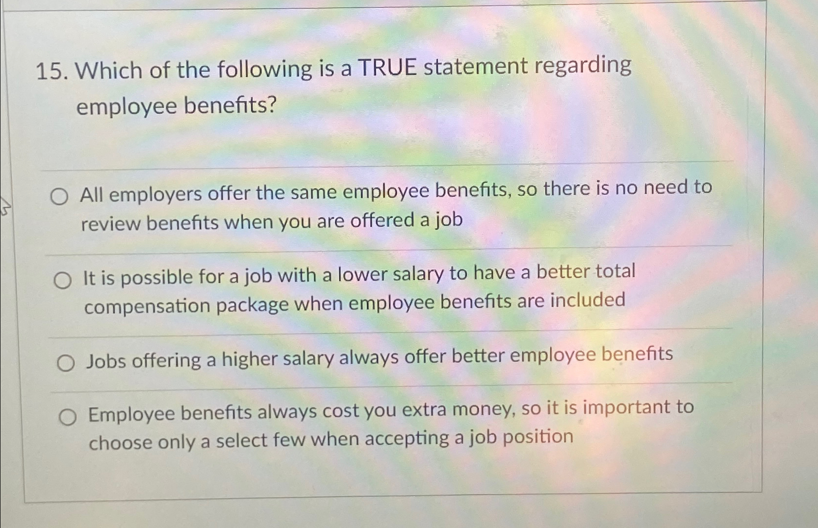 Solved Which of the following is a TRUE statement regarding | Chegg.com