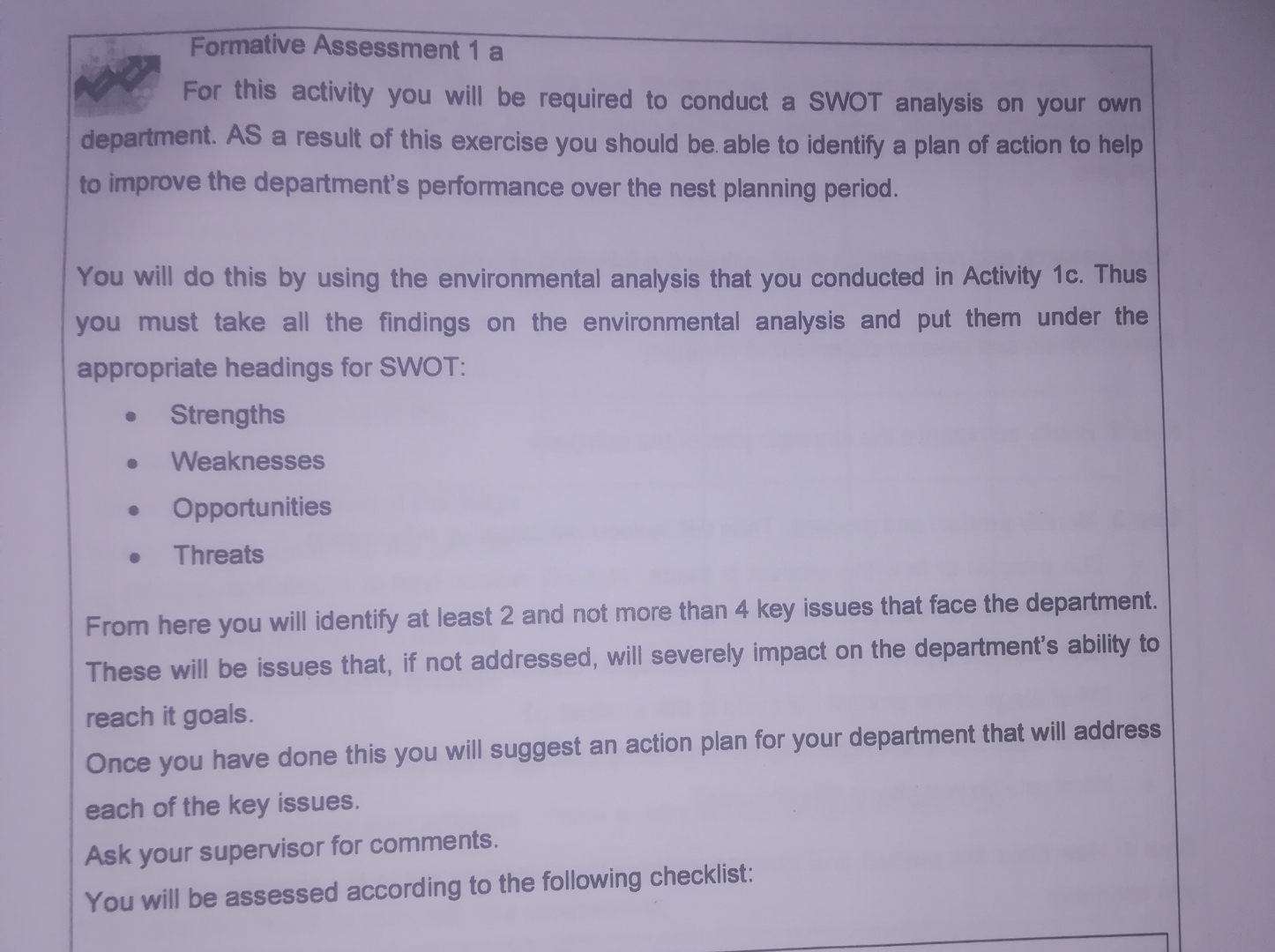 Solved Formative Assessment 1 ﻿aFor this activity you will | Chegg.com