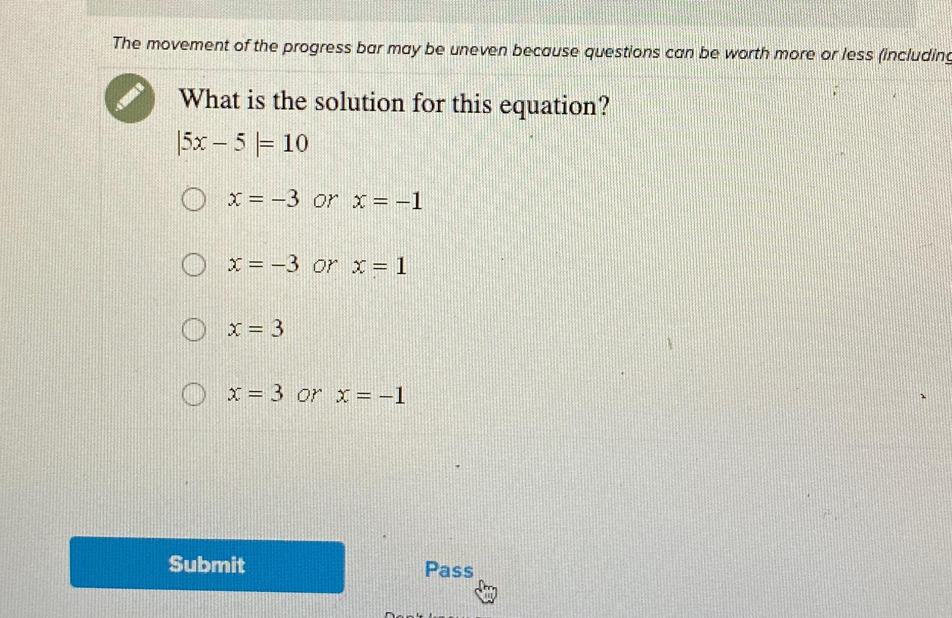 Solved The movement of the progress bar may be uneven | Chegg.com