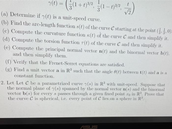 Solved h(t) = (a +2367, 3a -107 12 (a) Determine if y(t) is | Chegg.com