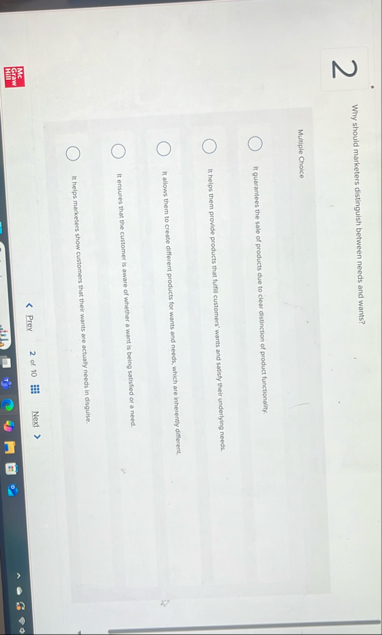 Solved 2Why should marketers distinguish between needs and | Chegg.com