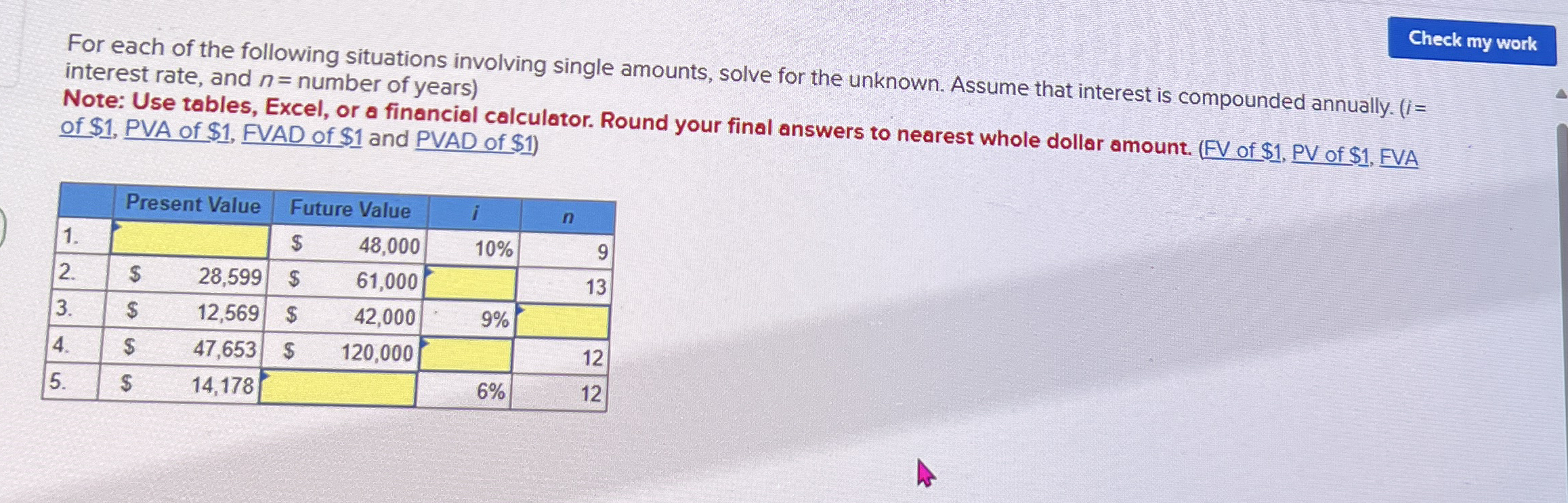 Solved For each of the following situations involving single | Chegg.com