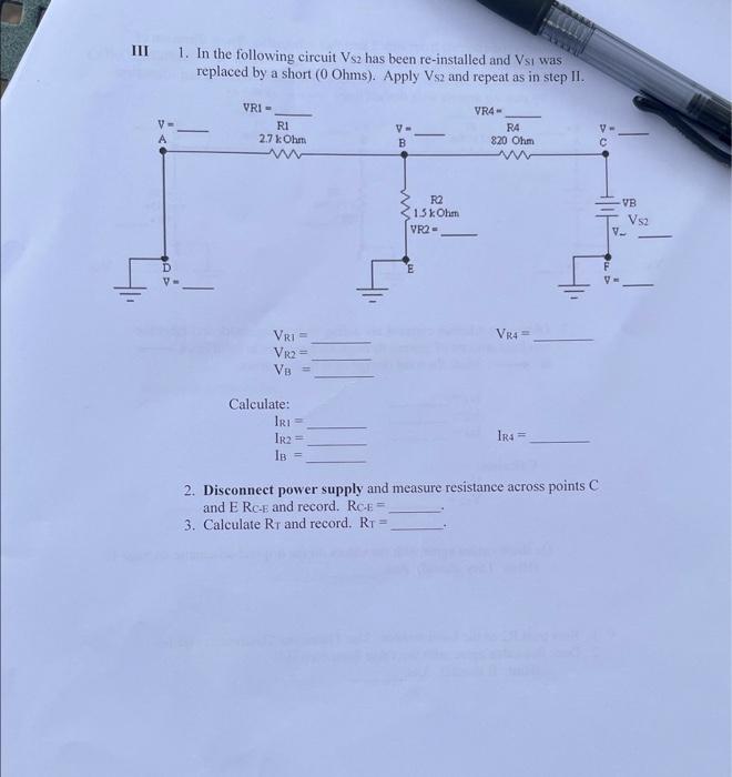 Solved II 1. Now we'll solve the circuit using the | Chegg.com