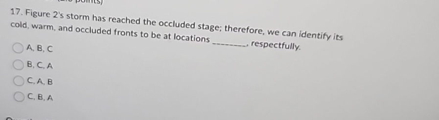 Solved Figure 2's storm has reached the occluded stage; | Chegg.com