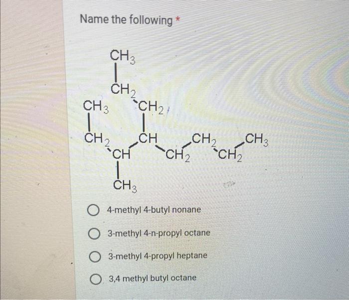 Solved amide Name the following * 2-methyl benzene 2-methyl | Chegg.com