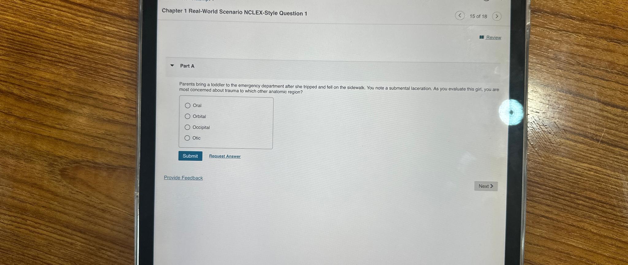 Solved Chapter 1 ﻿Real-World Scenario NCLEX-Style Question | Chegg.com