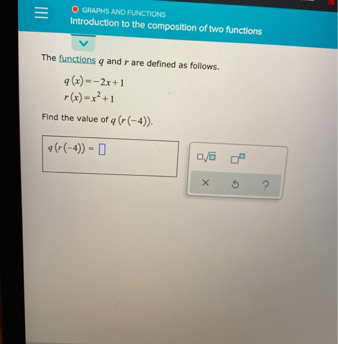 Solved O GRAPHS AND FUNCTIONS Introduction to the | Chegg.com