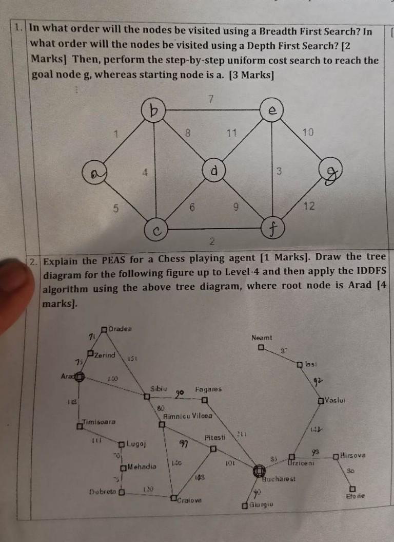 1 In What Order Will The Nodes Be Visited Using A