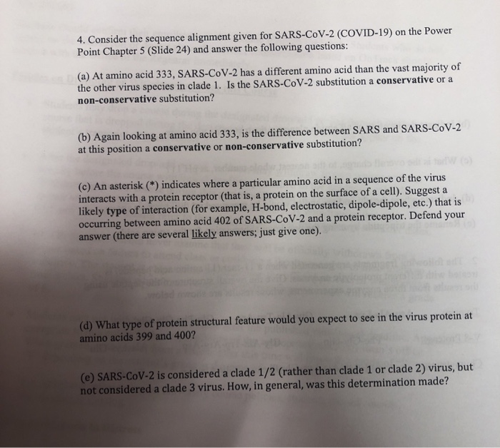 Solved 4. Consider the sequence alignment given for | Chegg.com