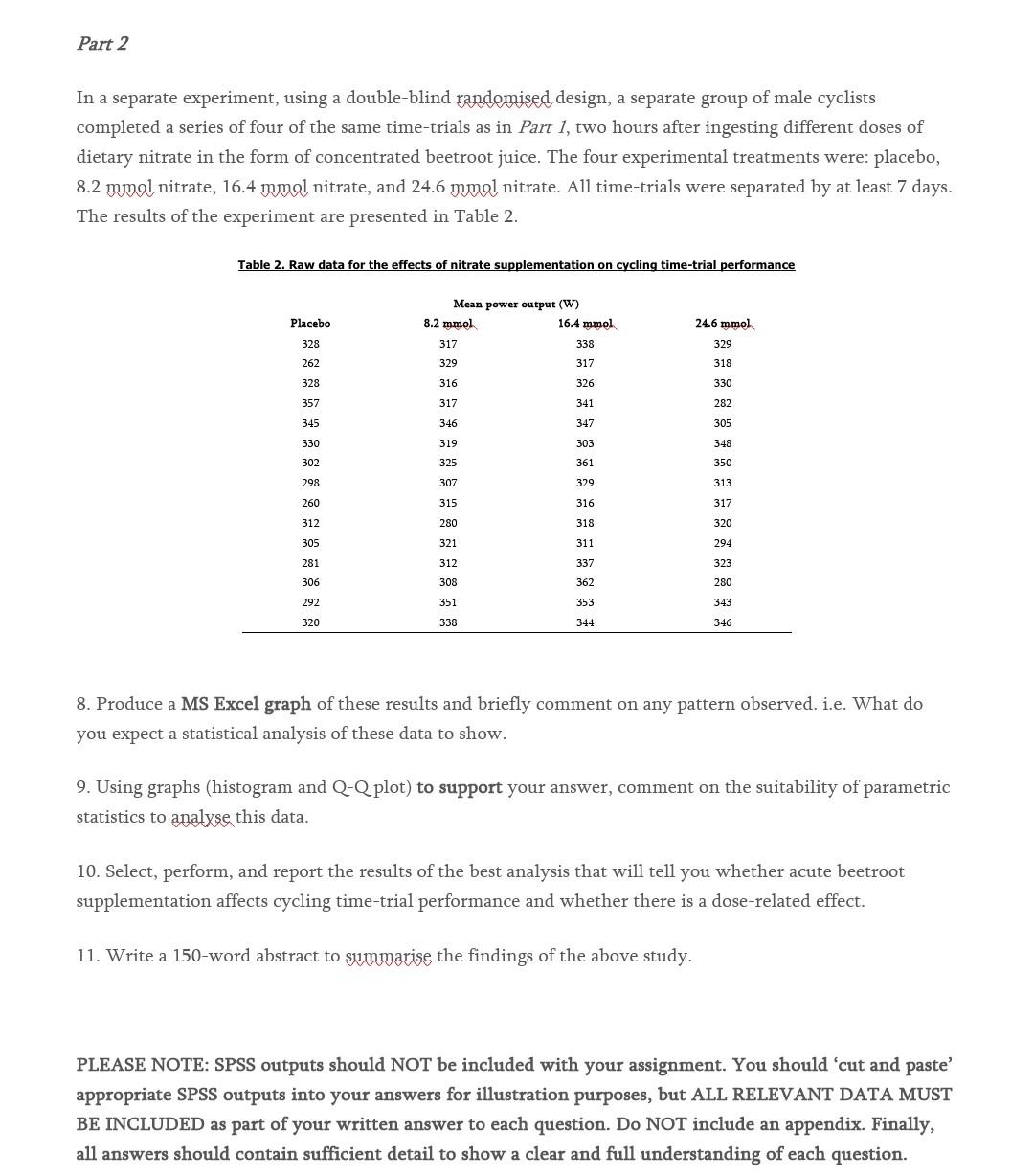 Solved Table 1. Raw data for factors associated with cycling | Chegg.com