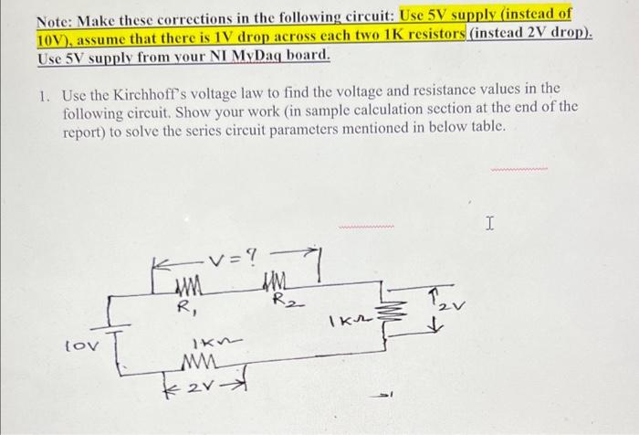 Solved solve for combined voltage across R1 and R2. also | Chegg.com