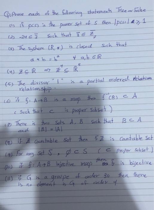 Solved this question related to pure algebra , please solve | Chegg.com