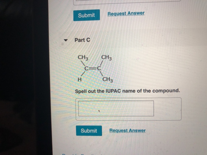 Solved Part A H.C=CH-CH2-CH2-CH2-CH3 Spell out the full name | Chegg.com