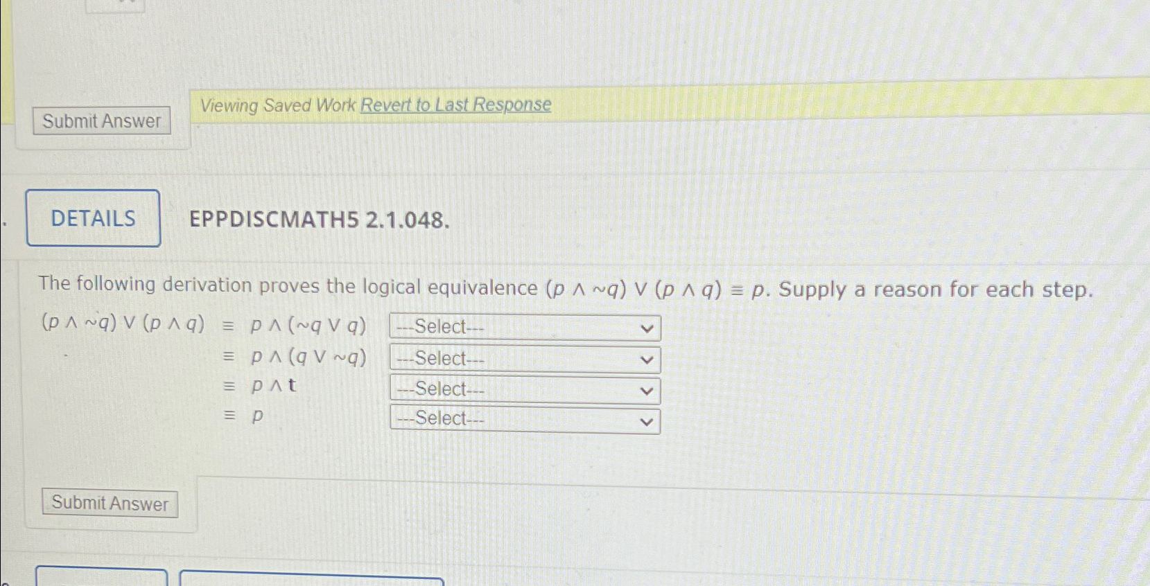 Solved Viewing Saved Work Revert to Last | Chegg.com