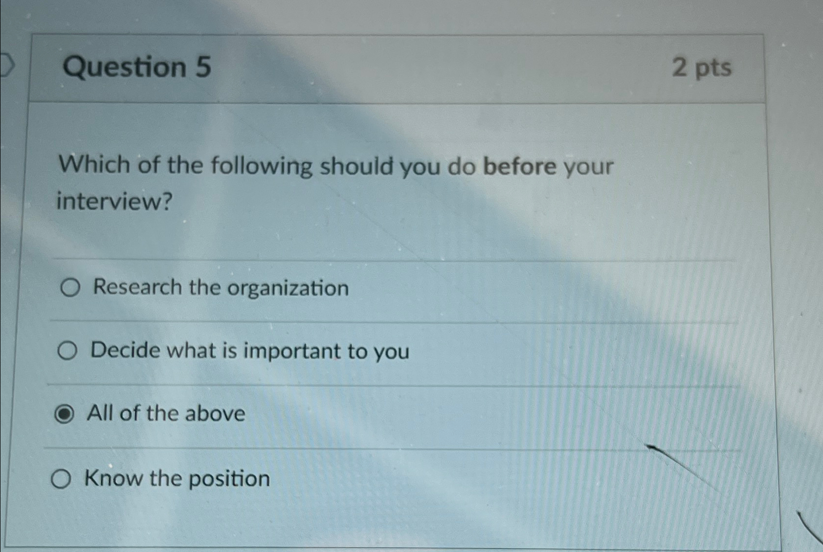 Solved Question 52 ﻿ptsWhich of the following should you do | Chegg.com