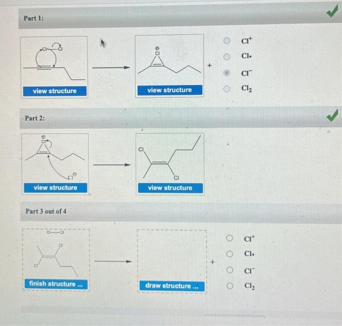 Solved Part 2: Part 3 out of 4(2 equiv ) Cl2 | Chegg.com