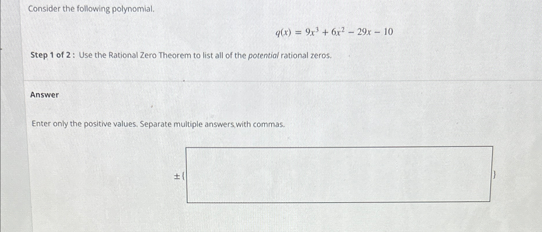 Solved Consider the following | Chegg.com
