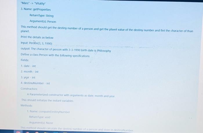 Solved Given a class Numerology. Now implement the class | Chegg.com