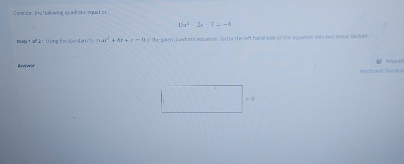 Solved Consider the following quadratic | Chegg.com