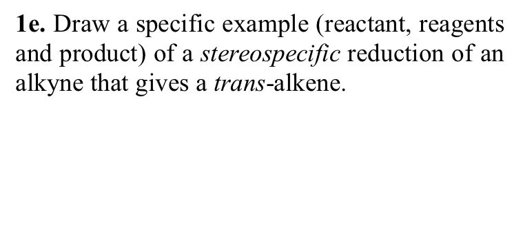 Solved Draw a specific example (reactant, ﻿reagents and | Chegg.com