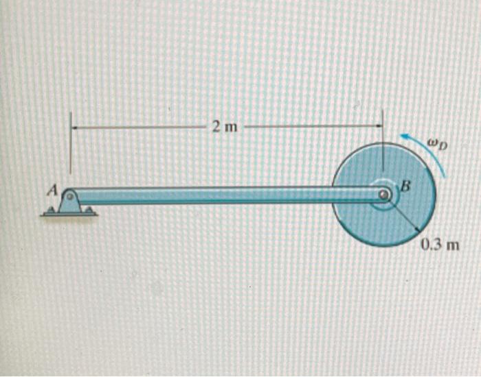 Solved The 18-kg rod AB is pinned to the 50-kg disk. The | Chegg.com