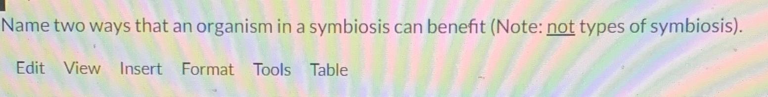 Solved Edit View Insert Format Tools Table | Chegg.com