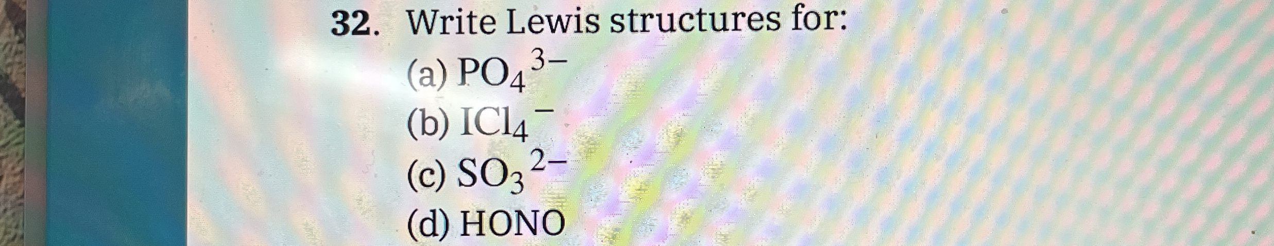 Solved by an EXPERT Write Lewis structures | Chegg.com