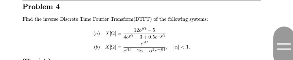 Solved Find the inverse Discrete Time Fourier | Chegg.com