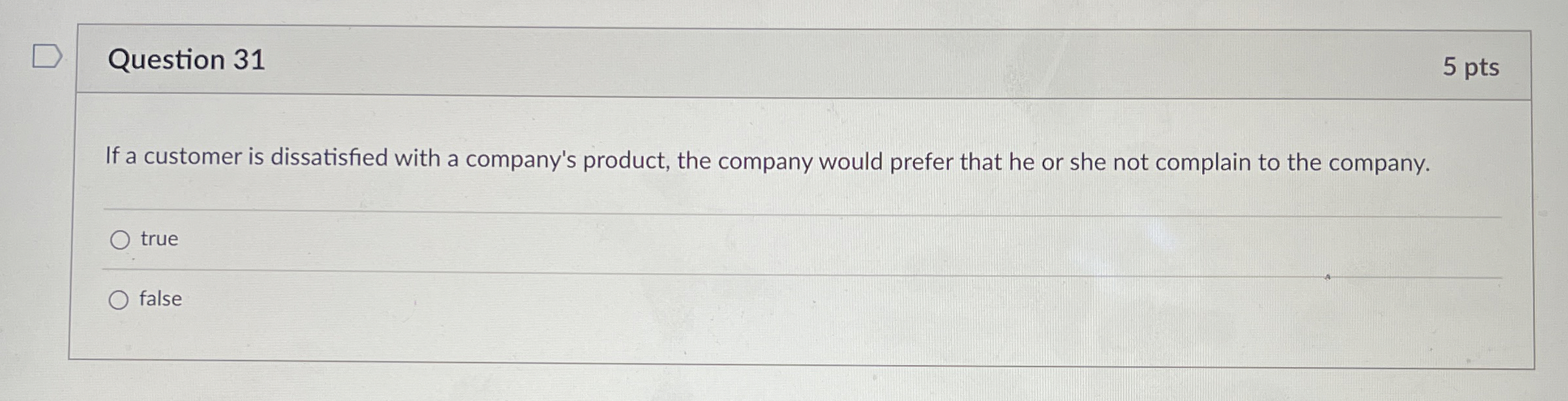 Solved Question 315 ﻿ptsIf a customer is dissatisfied with a | Chegg.com