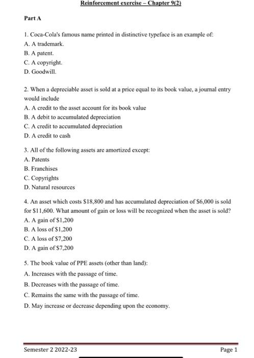 Solved Part A 1. The application of the matching principle | Chegg.com